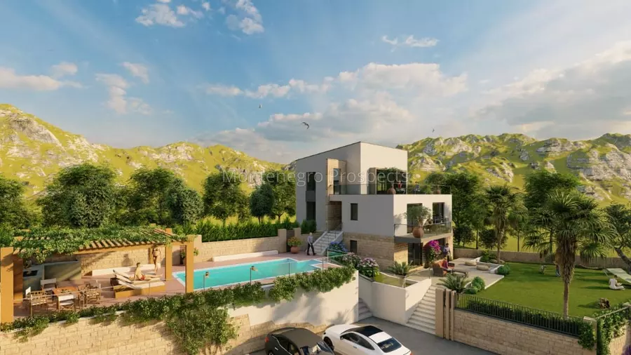 House with a pool and sea view, Marovici | Montenegro Prospects
